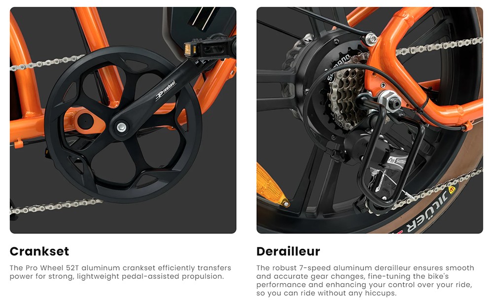 Mountain Electric Bike PVY X20, 1000W Motor, 48V 30Ah Battery, 20*4.0 ...